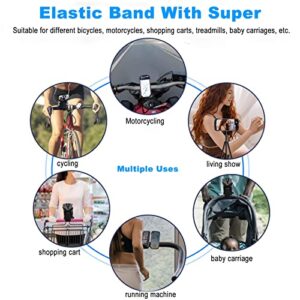 Universal Bike Phone Mount, 360°Rotatable Adjustable Silicone Phone Holder, Fit 4.5"-7" for iPhone 14 13 12 11 Pro Max XS XR Samsung Galaxy (Bike Stand)