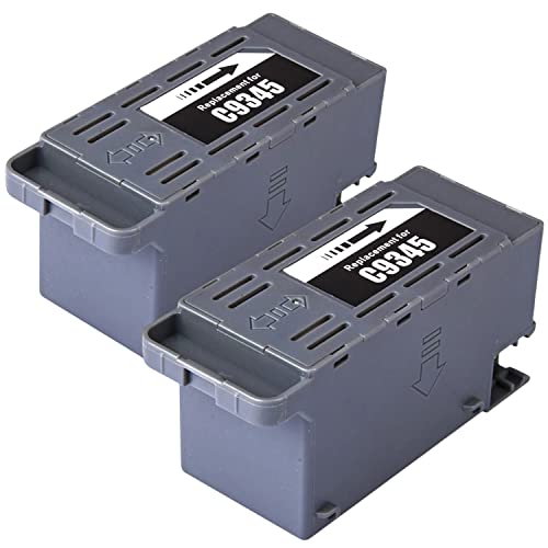 C9345 Ink Maintenance Box Replacement for EPSON C9345 C12C934591, Work with ET-8550 WF-7840 WF-7820 WF-7310 ET-8500 ET-16600 ET-5850 ET-5800 EC-C7000 ET-16650 ST-C8090 ET-5880 ST-C8000 (2 Packs)