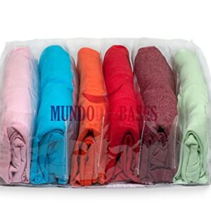 Mundo das Bases Organizer Closet Storage Solution Made of Flexible, Clear Plastic and Six Dividers for Clothes, Underwear and T-shirts (transparent 6 dividers)