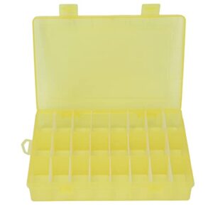 Honio Grids Organizer Box, Removable Plastic Storage Box Clear for DIY Crafts