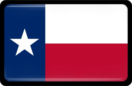 Texas State Flag Domed Artwork - Premium Quality Anodized Billet Aluminum UV Resistant Metal Trailer/Tow Hitch Cover for 2" Receivers, Luxury Product for Truck, SUV or Car