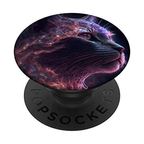 galaxy space cat PopSockets Swappable PopGrip