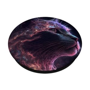 galaxy space cat PopSockets Swappable PopGrip