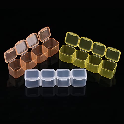 LIZEALUCKY 28 Grids Plastic Storage Box Jewelry Organizer Storage Embroidery Storage Boxes Nail Art Tools Display Storage Case