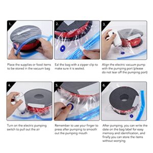 Vacuum Storage Bags Auto Vacuum Bag Pump Rechargeable Portable Electric Vacuum Sealed Compression Pump Space Saver Bags for 3D Print