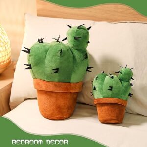 Cactus Shape Pillow-3D Throw Pillow Sofa Cactus Shaped Pillow Plush Cactus Decorative Pillow Office Bed Cushion for Couch Sofa Living Room Home Decor for Plant Lovers, Garden Lovers (15.7 inch)