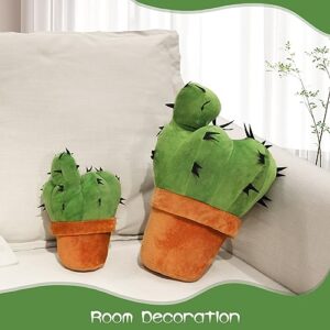 Cactus Shape Pillow-3D Throw Pillow Sofa Cactus Shaped Pillow Plush Cactus Decorative Pillow Office Bed Cushion for Couch Sofa Living Room Home Decor for Plant Lovers, Garden Lovers (15.7 inch)