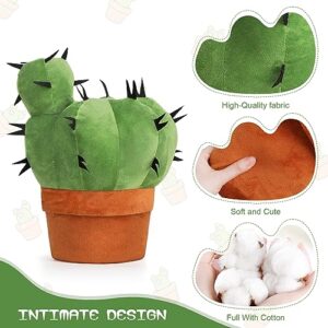 Cactus Shape Pillow-3D Throw Pillow Sofa Cactus Shaped Pillow Plush Cactus Decorative Pillow Office Bed Cushion for Couch Sofa Living Room Home Decor for Plant Lovers, Garden Lovers (15.7 inch)