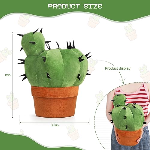 Cactus Shape Pillow-3D Throw Pillow Sofa Cactus Shaped Pillow Plush Cactus Decorative Pillow Office Bed Cushion for Couch Sofa Living Room Home Decor for Plant Lovers, Garden Lovers (15.7 inch)