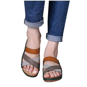 JMMSlmax Wedge Sandals for Women 2023 Fashion Comfy Platform Sandal Comfortable Sandals Shoes Summer Beach Travel Flip Flops