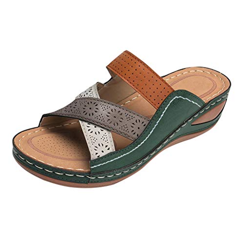 JMMSlmax Wedge Sandals for Women 2023 Fashion Comfy Platform Sandal Comfortable Sandals Shoes Summer Beach Travel Flip Flops