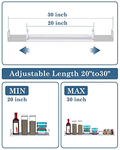 Bumusty Expandable 30" Stove Top Shelf, Magnetic Spice Rack Kitchen Shelf, Oven Shelf Kitchen Gadgets for Flat Top Stove Only