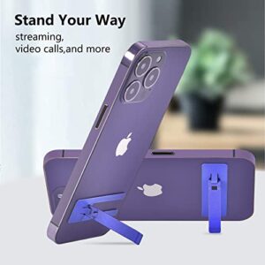 pemedo Slim Cell Phone Stands Vertical and Horizontal Phone Kickstand Angle Adjustable Cell Phone Stand (Black+Blue+Purple)