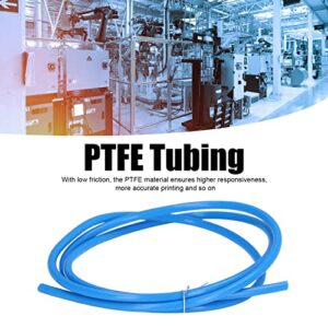 PTFE Tubing 2mm ID 4mm OD Printing Tube 3D Printer Filament Tube 2mm ID 4mm OD Set Kit with Cutter Blue