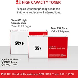 RT MF452dw Wireless Office Check Printer Bundle with 1 OEM Modified CRG 057 MICR Toner Cartridge for Printing Small Business and Personal Checks (2 Items)