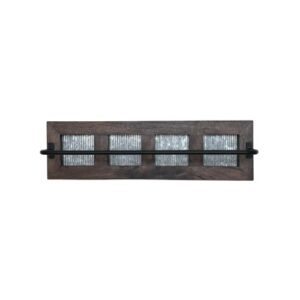 kotinara rustic towel racks for bathroom - 26" wide, dark brown hard wood towel rack - farmhouse bathroom and kitchen décor accent