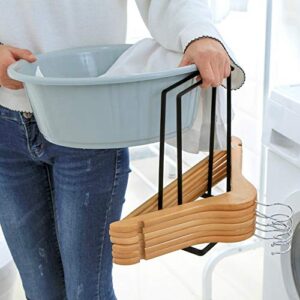 Yuehuam Hanger Organizer Hanger Stacker for Closet Laundry Room,Heavy Duty Iron Clothes Hanger Holder Organizer Coat Hanger Storage Rack Stand Organizer