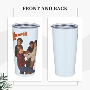 JTRU The Monkees Stainless steel insulation cup with straw cup lid double-layer vacuum insulation coffee cup can be placed in the car for office home