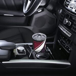 Kakegurui Jabami Yumeko Stainless steel insulation cup with straw cup lid double-layer vacuum insulation coffee cup can be placed in the car for office home