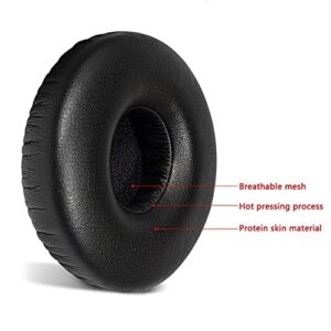 1Pair Ear Pads Replacement Headphones Accessories Earmuffs Foam Pad Soft Leather Protective Cover for JBL Synchros E40BT E40(Black)