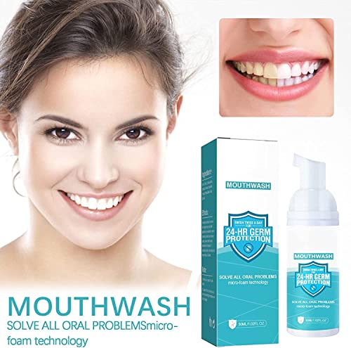 Teeth Mouthwash Foam - Teeth Calculus Removal, Teeth Whitening Mousse Foam Refreshing Breath Deep Cleaning Toothpaste, Eliminating Bad Breath, Preventing and Healing Caries (3pc)