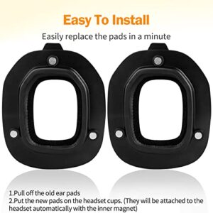 A50 Gen 4 Ear Cushions Pads Upgrade A50 Mod Kit Soft and Comfortable Earpads Replacement Parts Accessories Compatible with Astro A50 Gen 4 Wireless Gaming Headset