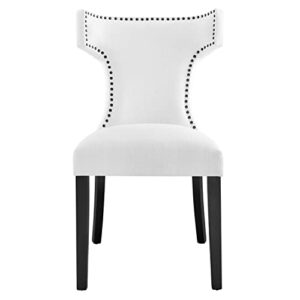 Modway Curve, Dining Chair, White