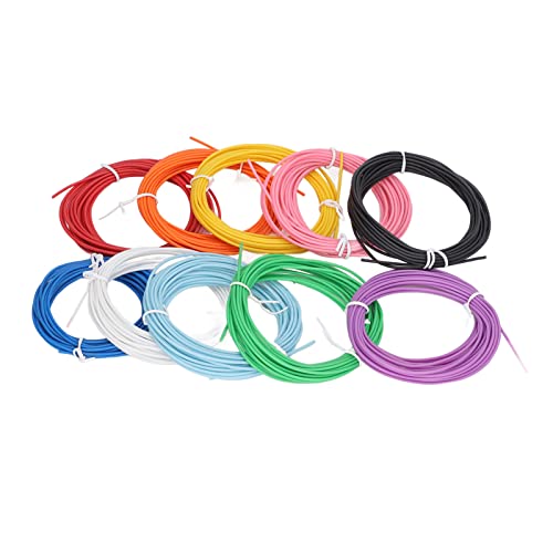 10 Color 3D Pen PCL Filament Refill 1.75mm Low Temperature Bright 3D Printing Pen Consumables 5m