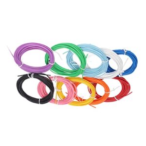 10 Color 3D Pen PCL Filament Refill 1.75mm Low Temperature Bright 3D Printing Pen Consumables 5m