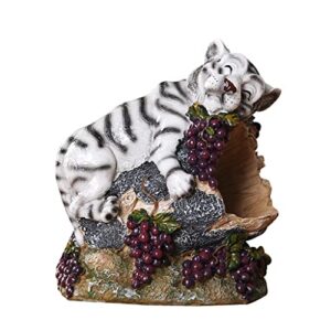 douba resin sleeping tiger wine rack decorative tree stump grape bottle rack wine set decorative wine set