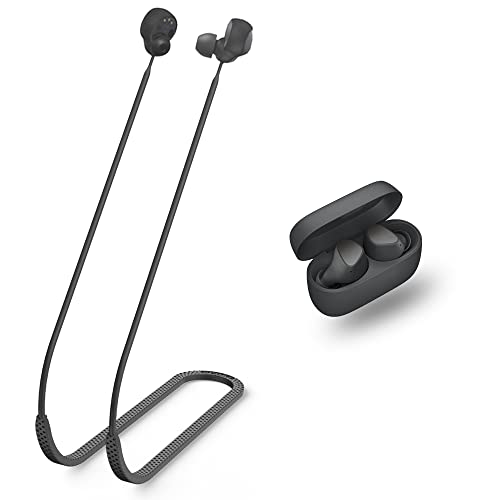 smaate Anti-Lost Strap Compatible with Jabra Elite 3 Wireless Earbuds, Soft Silicone Cord for Anti-Falling During Sports