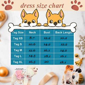 Dog Wedding Dress Breathable Tulle Tutu Doggie Apparel Skirts Clothes Pet Outfits for Small Dogs Birthday Party Dresses (Pink-Flower Girl, S)