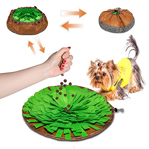 Snuffle Mat for Dogs, Foraging Mat for Dogs, Pet Feeding Mat Imitate Outdoor Lawn to Release Pet Natural Foraging Skills, Portable Pet Snuffle Mat, Sniff Mat for Dogs Rabbits Boredom & Relieve Stress