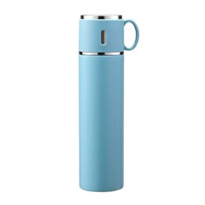 xdchlk stainless steel insulated keep cool thermos cup bottle vacuum flasks double wall travel (color : e)