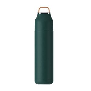 xdchlk thermos bottle vacuum flask stainless steel tumblers travel coffee cups insulated lids mug (color : gray)