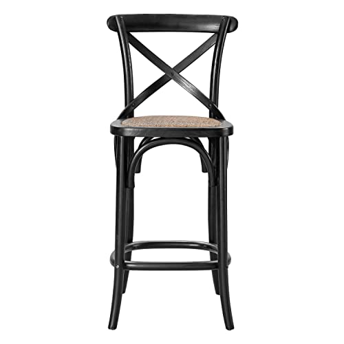 Modway Gear Counter Stool in Black