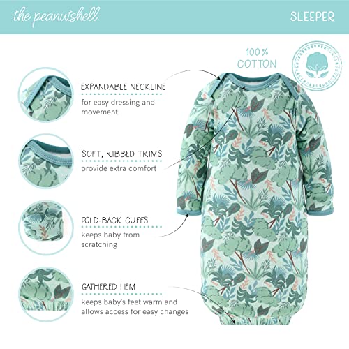 The Peanutshell Newborn Clothes & Accessories Gift Set -16 Piece Layette Set - Wild Jungle - Fits Newborn to 3 Months