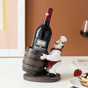 DOUBA Wine Barrel Chef Resin Wine Rack Dining Table bar Living Room Wine Bottle Rack European Furniture Supplies