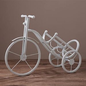 douba tricycle metal wine rack holder bottle rack storage decoration decor home kitchen bar (color : d, size