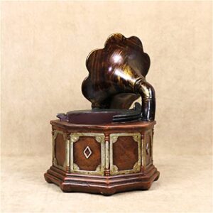 douba vintage gramophone model wine bottle holder decorative rack wine set decoration craft suitable for home bar