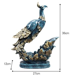 DOUBA Gold Blue Phoenix Wine Rack Wine Bottle Handicraft Bottle Rack Champagne Rack Wine Rack (Color : E, Size