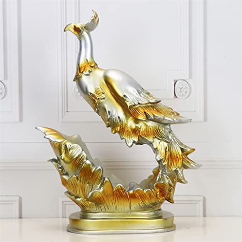 DOUBA Gold Blue Phoenix Wine Rack Wine Bottle Handicraft Bottle Rack Champagne Rack Wine Rack (Color : E, Size