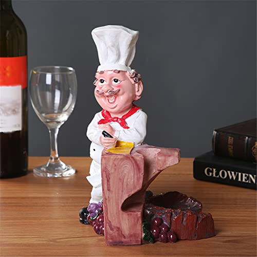 DOUBA Bar Chef Shape Wine Rack Decorative Resin Goblet Rack Home bar Practical Ornaments Crafts