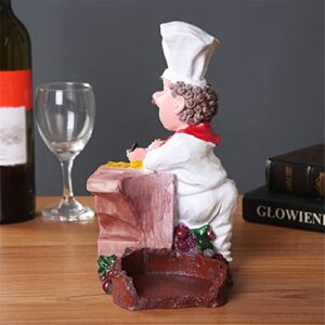 DOUBA Bar Chef Shape Wine Rack Decorative Resin Goblet Rack Home bar Practical Ornaments Crafts