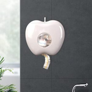 Zerodeko 3Pcs Wall Mount Plastic Bag Holder Apple Shaped Bag Organizer Garbage Bag Dispenser Plastic Wrap Storage Container for Kitchen Farmhouse