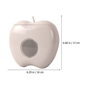 Zerodeko 3Pcs Wall Mount Plastic Bag Holder Apple Shaped Bag Organizer Garbage Bag Dispenser Plastic Wrap Storage Container for Kitchen Farmhouse