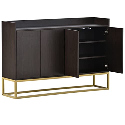 SEASD Sideboard Buffet Adjustable Shelf Metal Legs with Large Storage Space for Dining Room, Entryway.