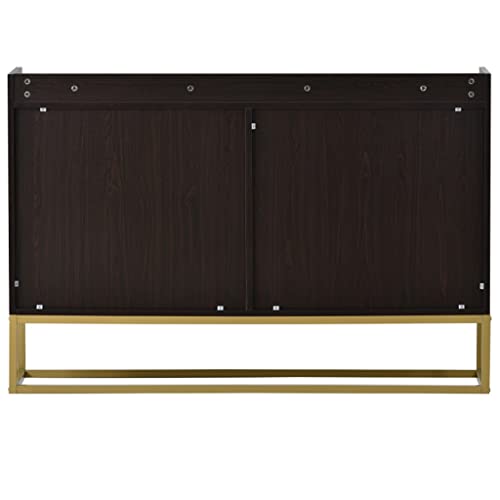 SEASD Sideboard Buffet Adjustable Shelf Metal Legs with Large Storage Space for Dining Room, Entryway.