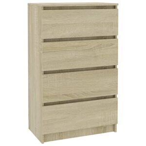 seasd sideboards and buffets cabinet with storage decor sonoma oak 23.6"x13.8"x38.8" chipboard