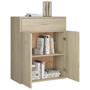 SEASD Sideboards and Buffets Cabinet with Storage Home Decor Sonoma Oak 23.6"x11.8"x29.5" Chipboard